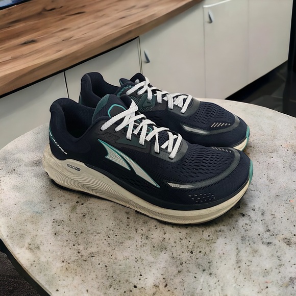 Altra | Shoes | Altra Paradigm 6 Blue Shoes Womens Guiderail Ego Max Running Shoes Size 75 ...